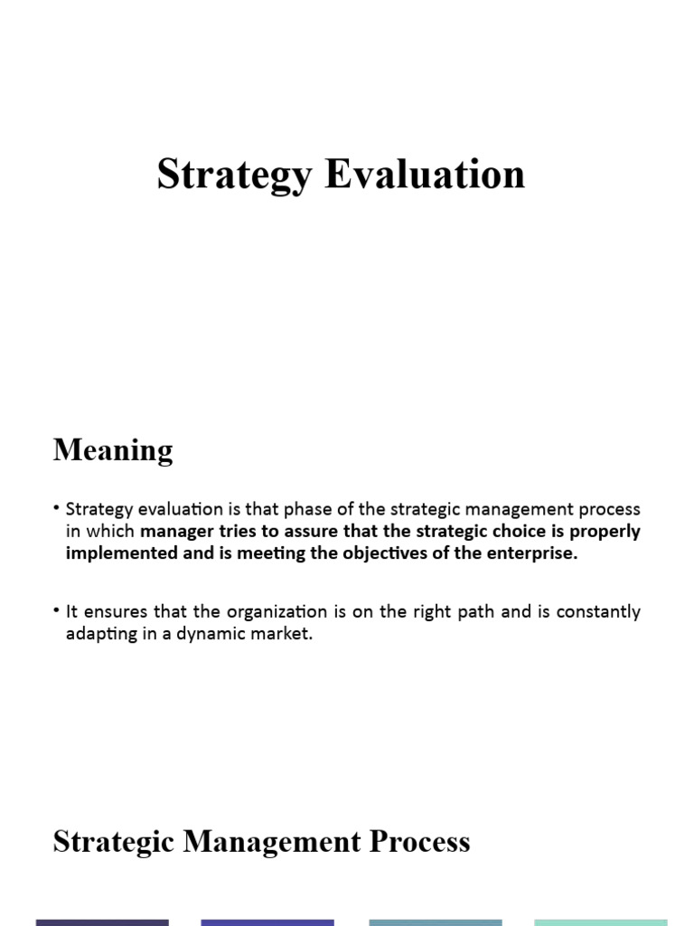Strategy Evaluation | PDF