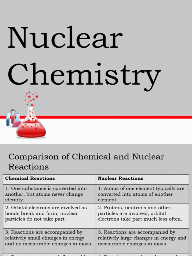 Lecture 5 - Nuclear Chem Ppt | PDF | Radiation Therapy | Chemical Reactions