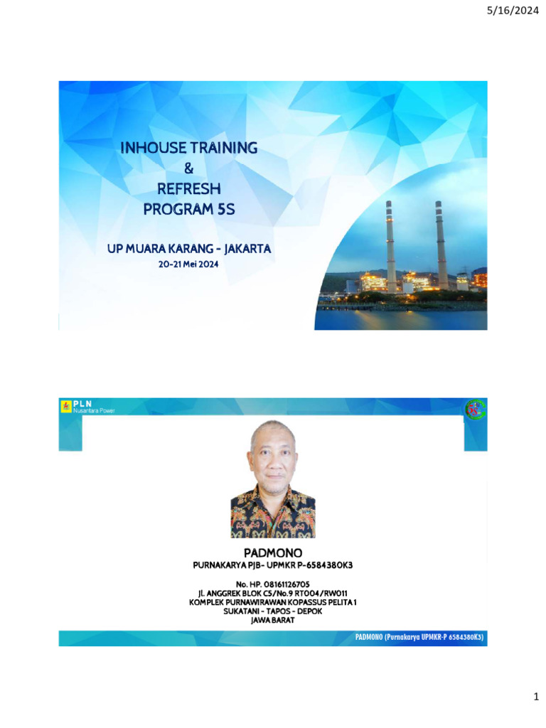 MATERI IHT & Refresh 5S 20 Dan 21 Mei 2024 (Fix) | PDF