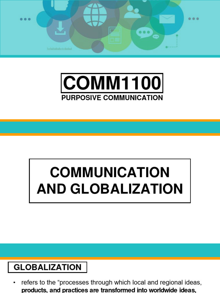 LESSON 3 Communication and Globalization | PDF | Globalization | Cyberspace