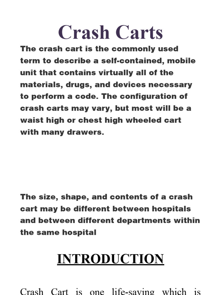 Crash Carts matter | PDF