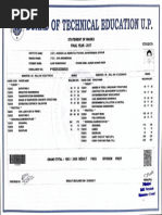 B.tech Marksheet | PDF