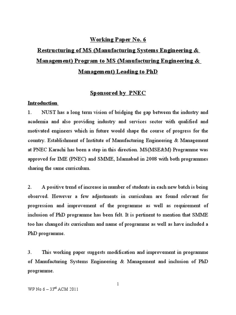 MS Manufacturing Engineering Management | Download Free PDF | Numerical ...
