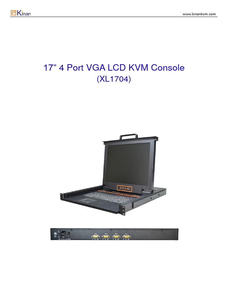 Kinan KVM XL1704-datasheet | PDF | Computer Keyboard | Computer Monitor