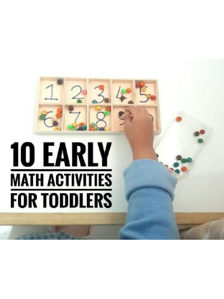 10 Early Math Activities For Toddlers | PDF