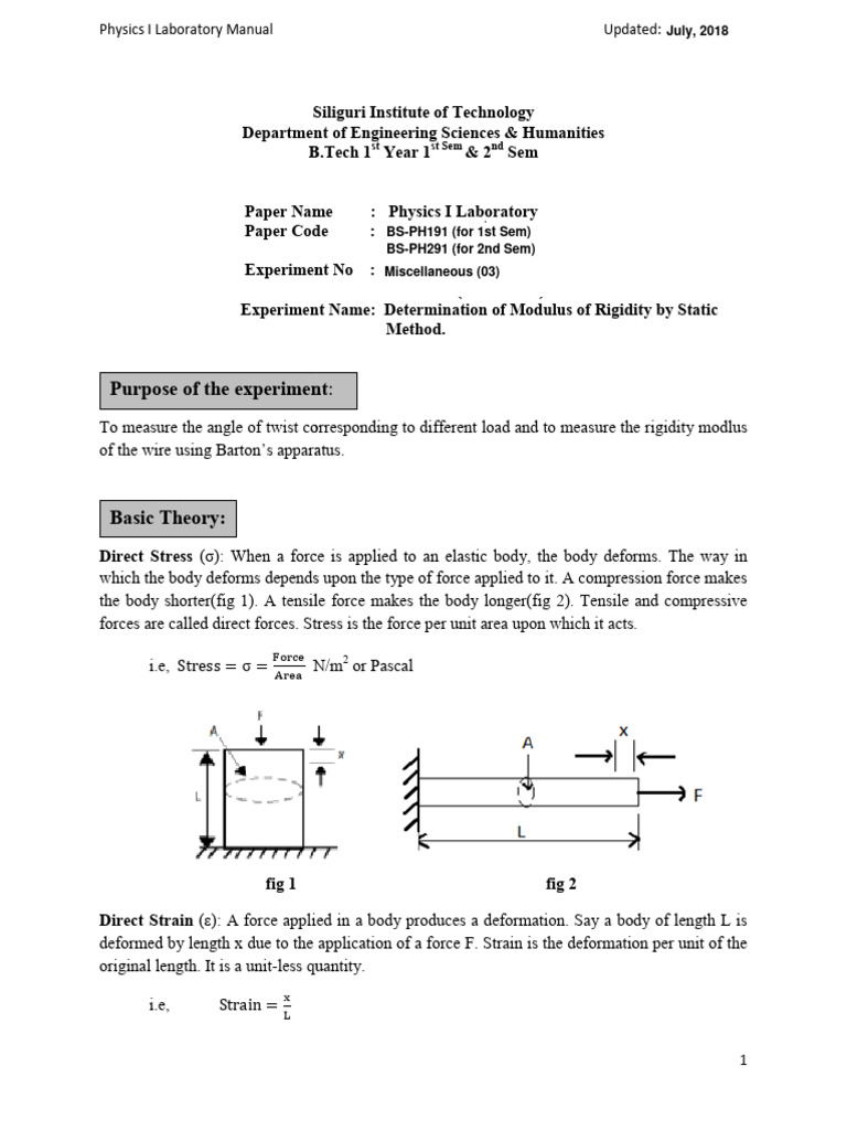 Static Final Edited | Download Free PDF | Deformation (Engineering) | Young's Modulus