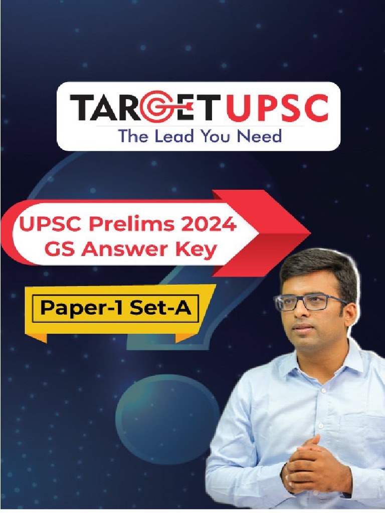 Target Upsc Answer Key Upsc 2024-Gs Set-A To D | PDF | Technology ...