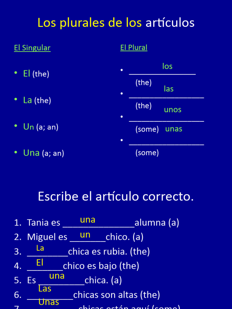 13 Los Plurales | PDF | Plural | Morfología