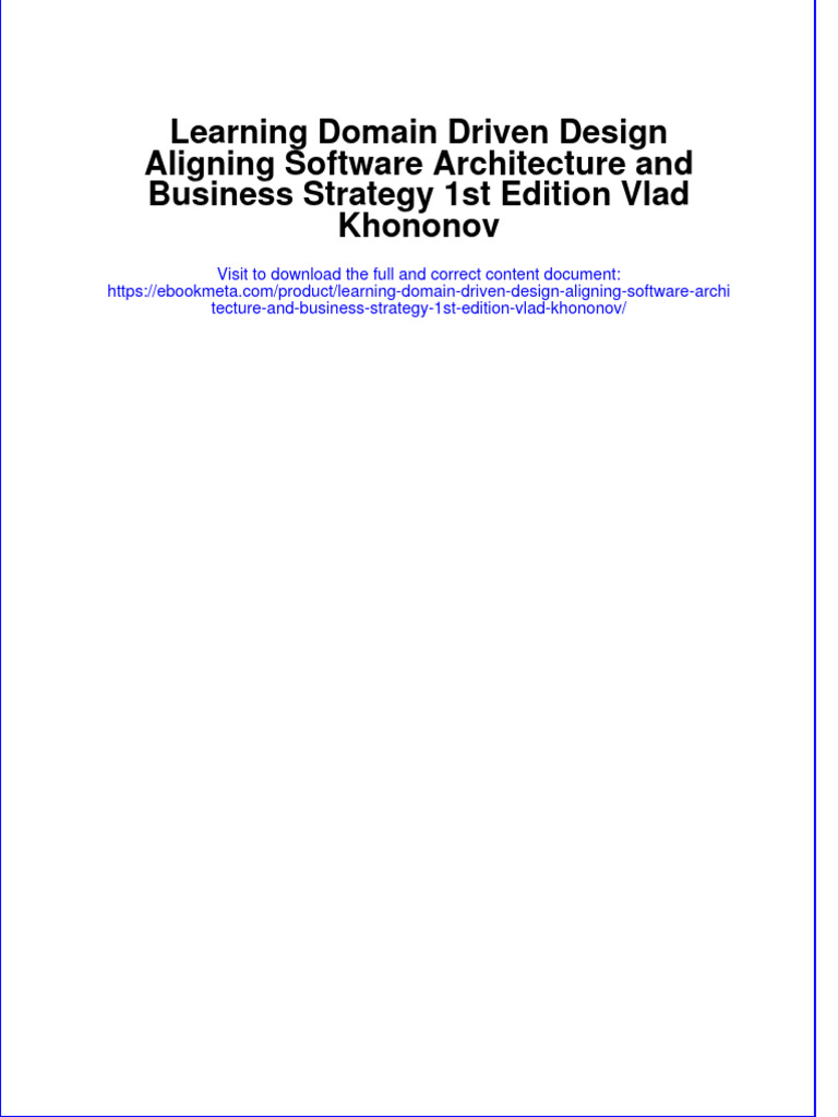 Dơnload Learning Domain Driven Design Aligning Software Architecture