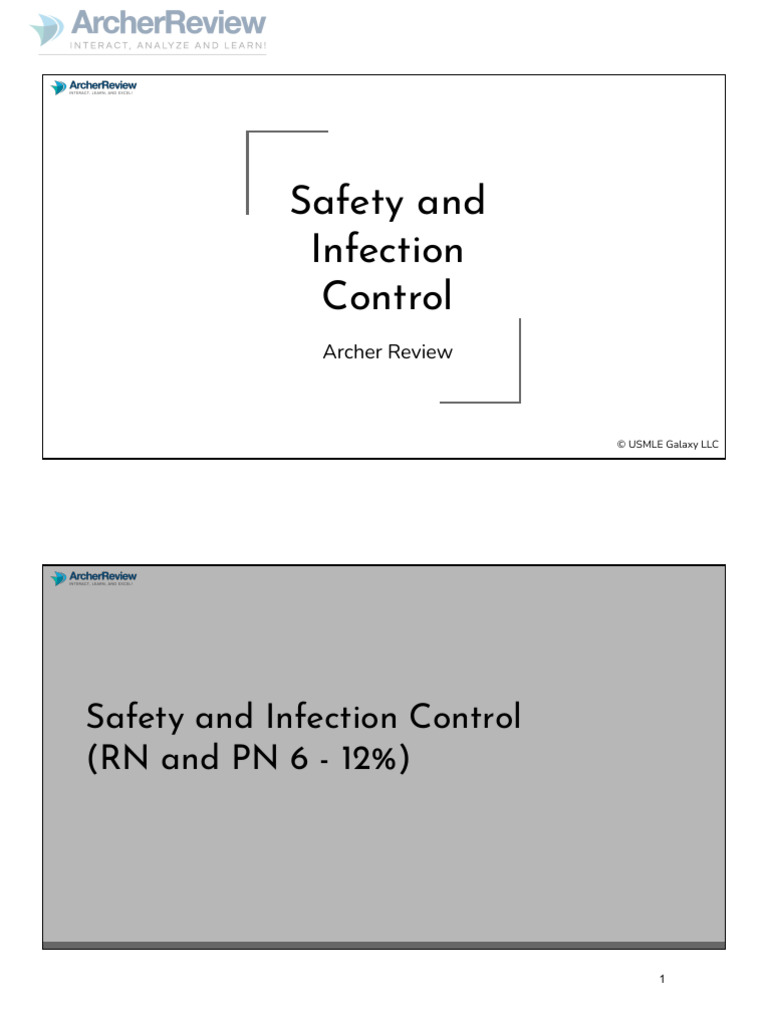 Safety and Infection Control Handout6132024 | PDF | Personal Protective ...