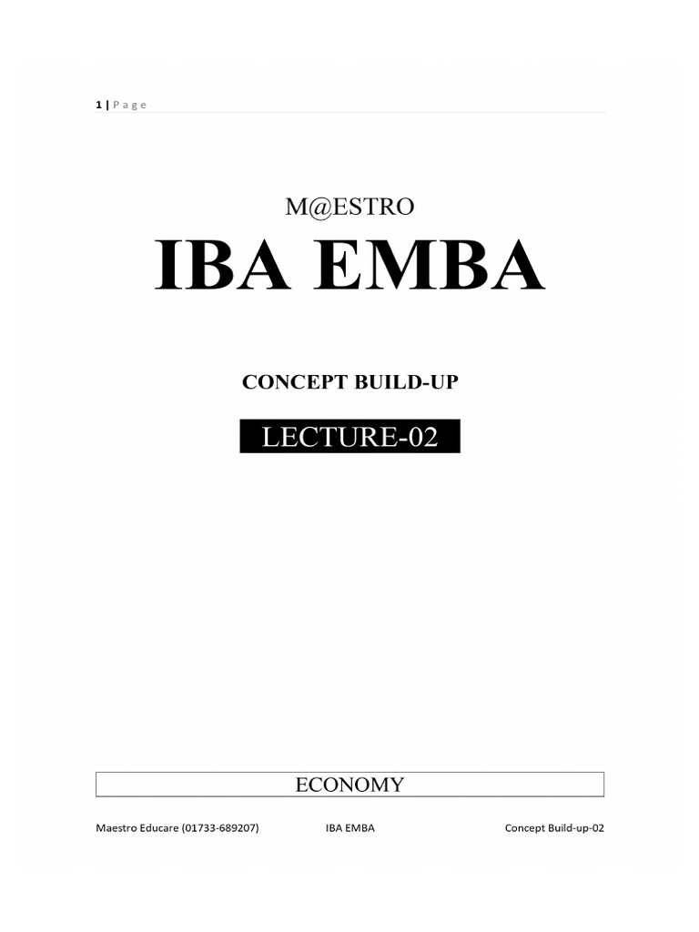 Lecture-02 Concept Build-Up 02 | PDF