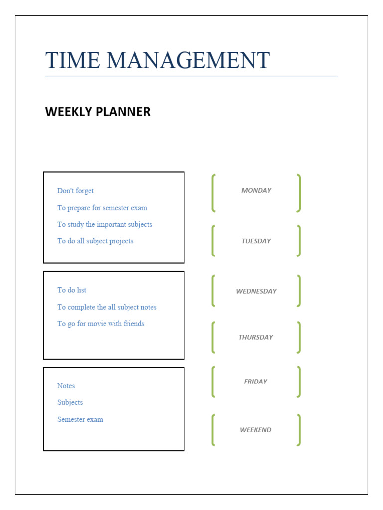 Time Management | PDF