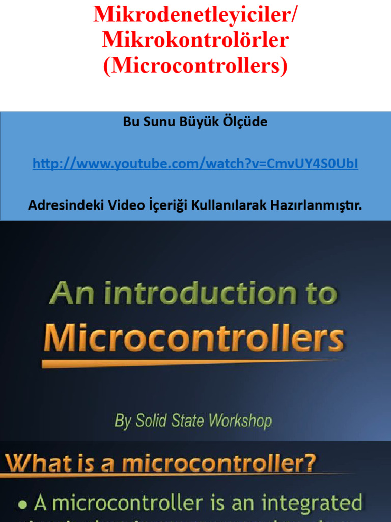 Lecture 1 | PDF | Microcontroller | Microprocessor