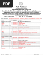DU Final Datesheet May-June 2025 | PDF | Bachelor Of Arts | Qualifications