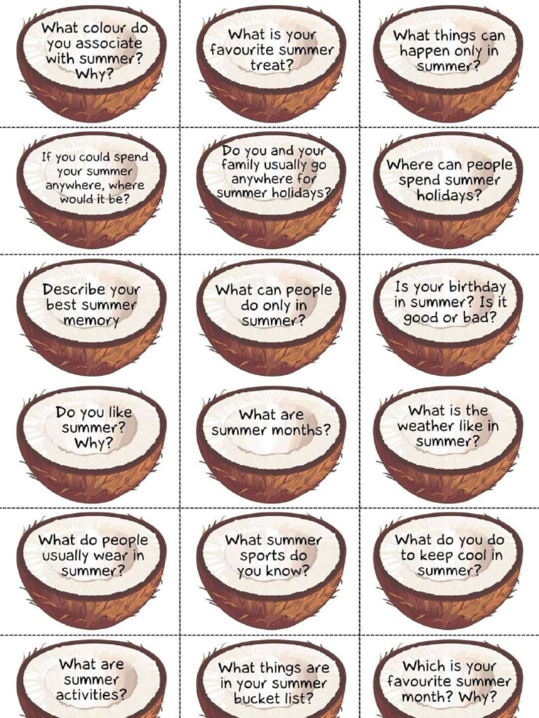 Summer Questions | PDF