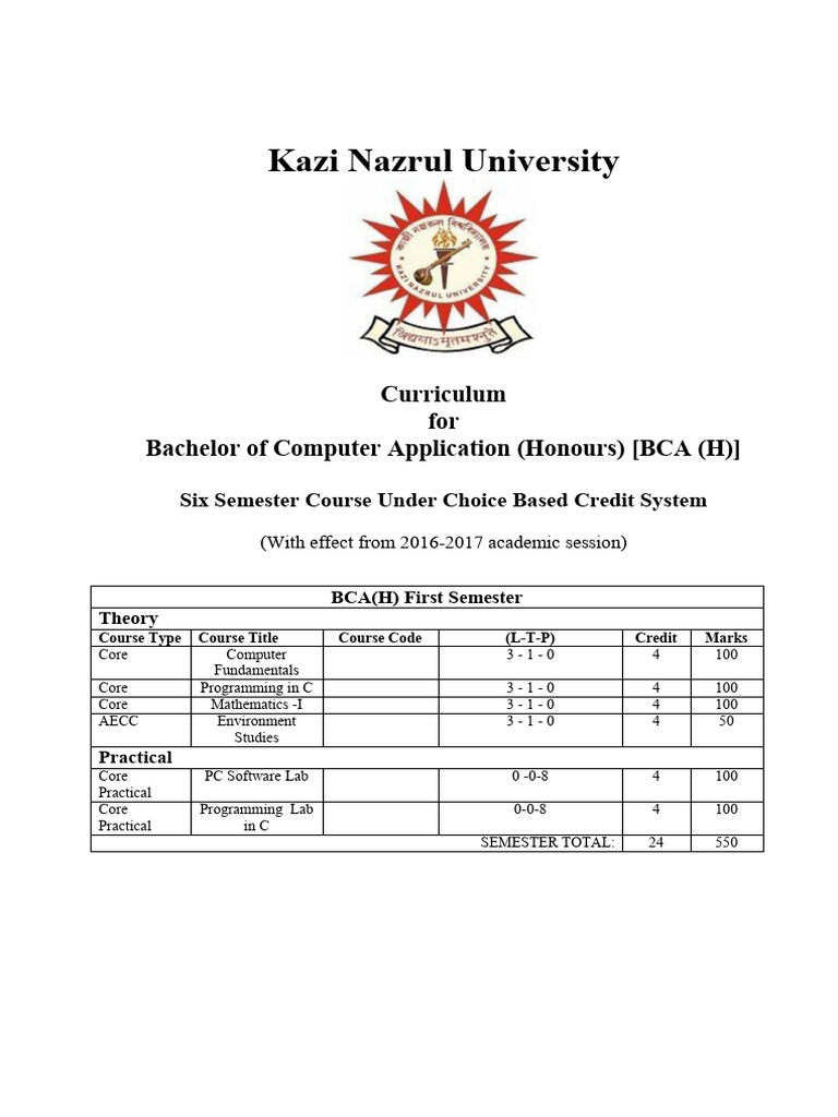1546368382BCA_HONOURS_FULL_SYLLABUS | Download Free PDF | Class (Computer Programming) | Data Type