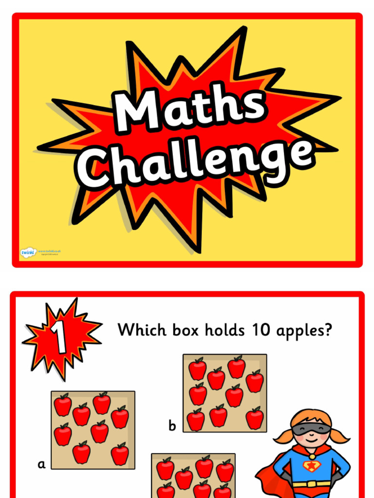 T N 1436 Year 1 Maths Challenge Powerpoint | PDF