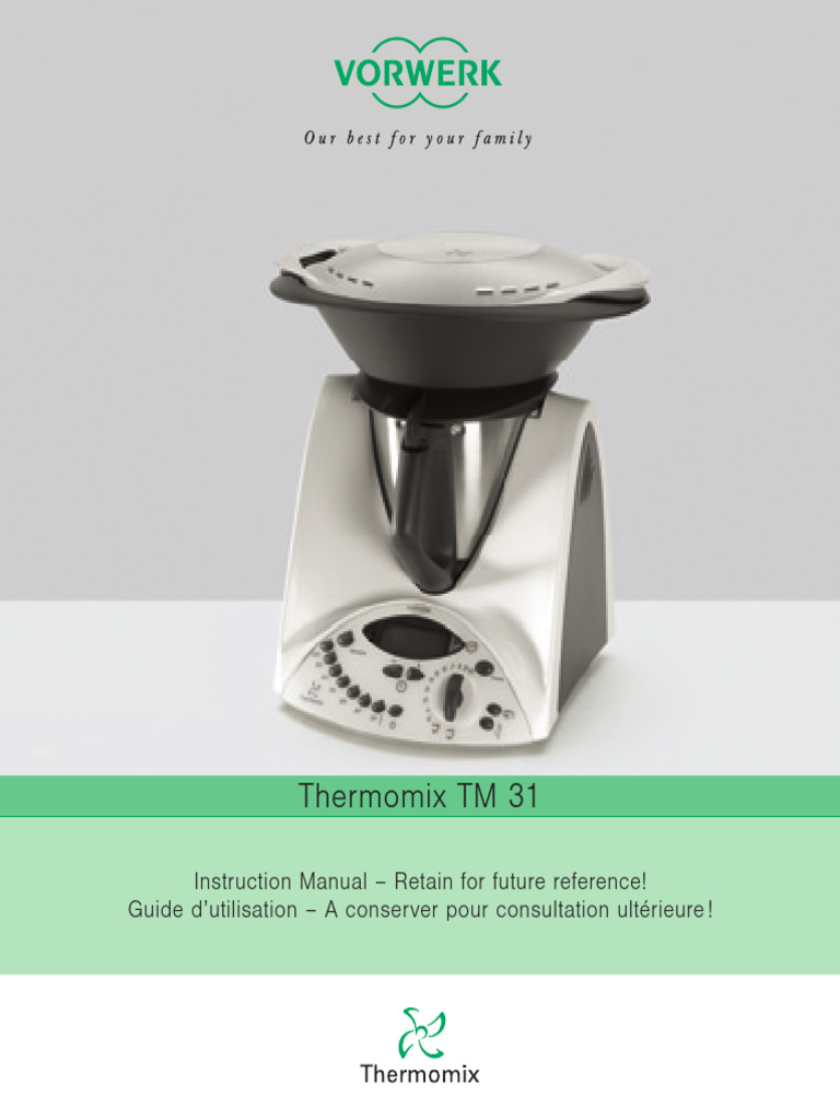 tHERMOMIX Inst-Manual-Tm31-Bilingue | PDF | Spoon | Cooking