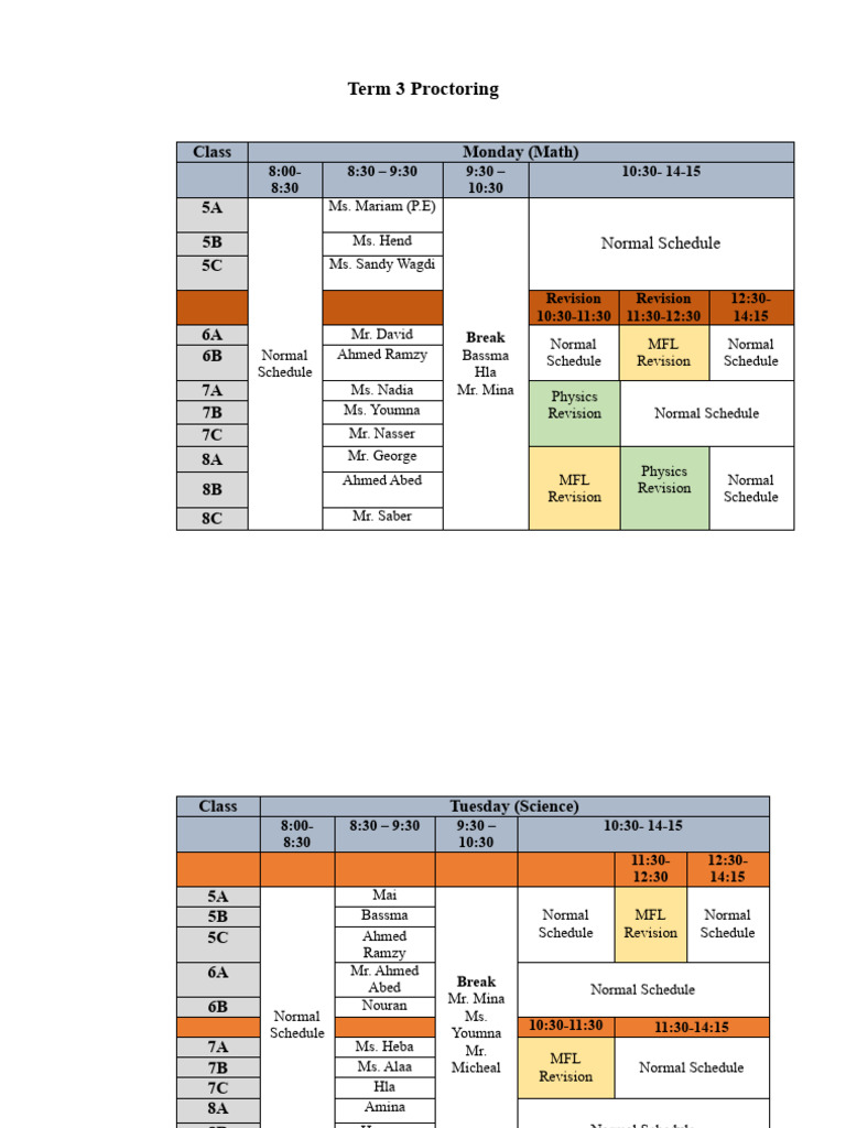 Term 3 Proctoring | PDF