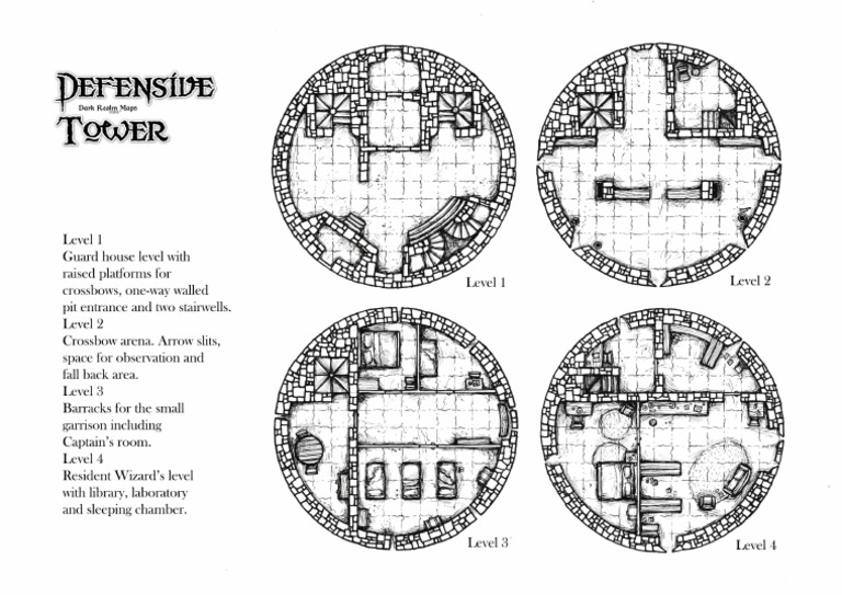 Defensive Tower - Dark Realm Maps | PDF