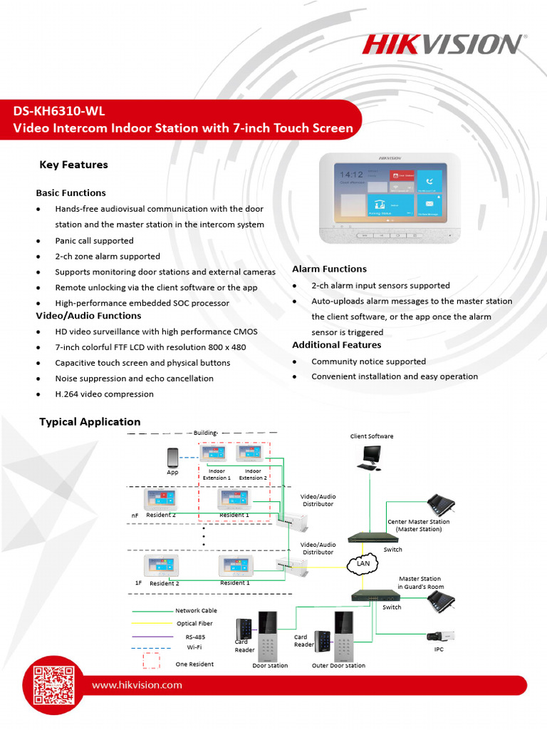 Indoor Unit HIK Vision | PDF | Computer Network | Application Software