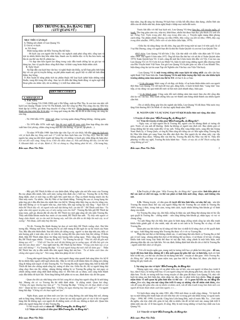 Hon Truong Ba Da Hang Thit | PDF