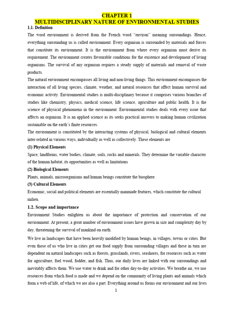 Final Notes - Environmental Science | PDF | Groundwater | Agriculture
