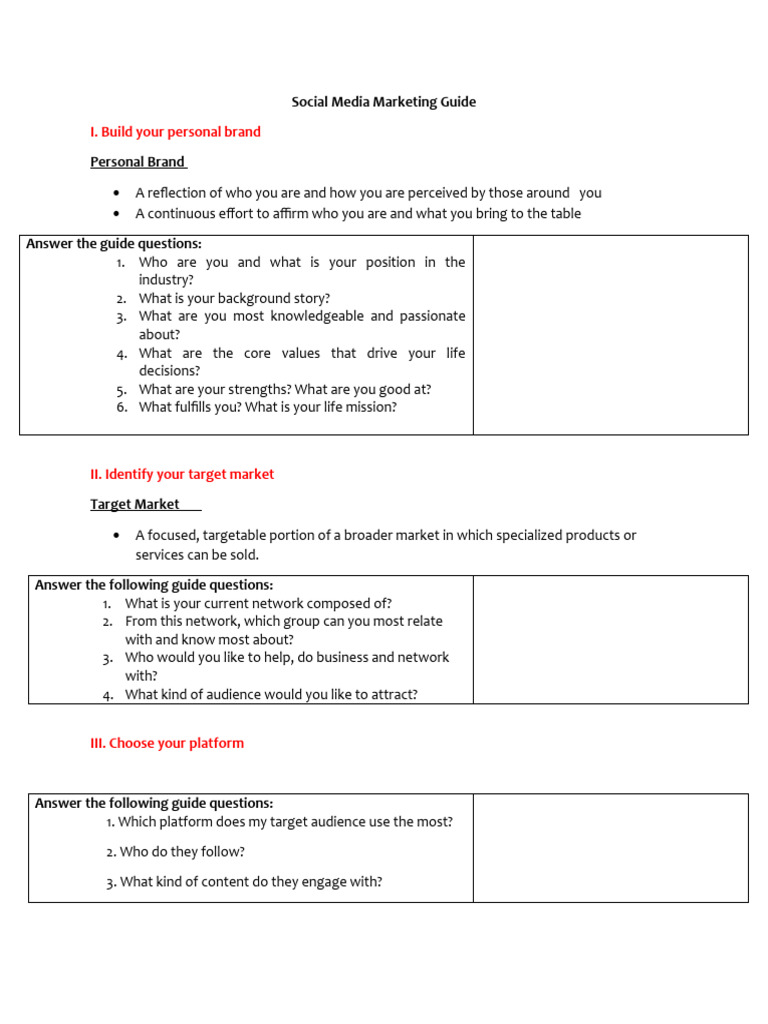 Social Media Marketing Guide | PDF | Popular Culture & Media Studies ...