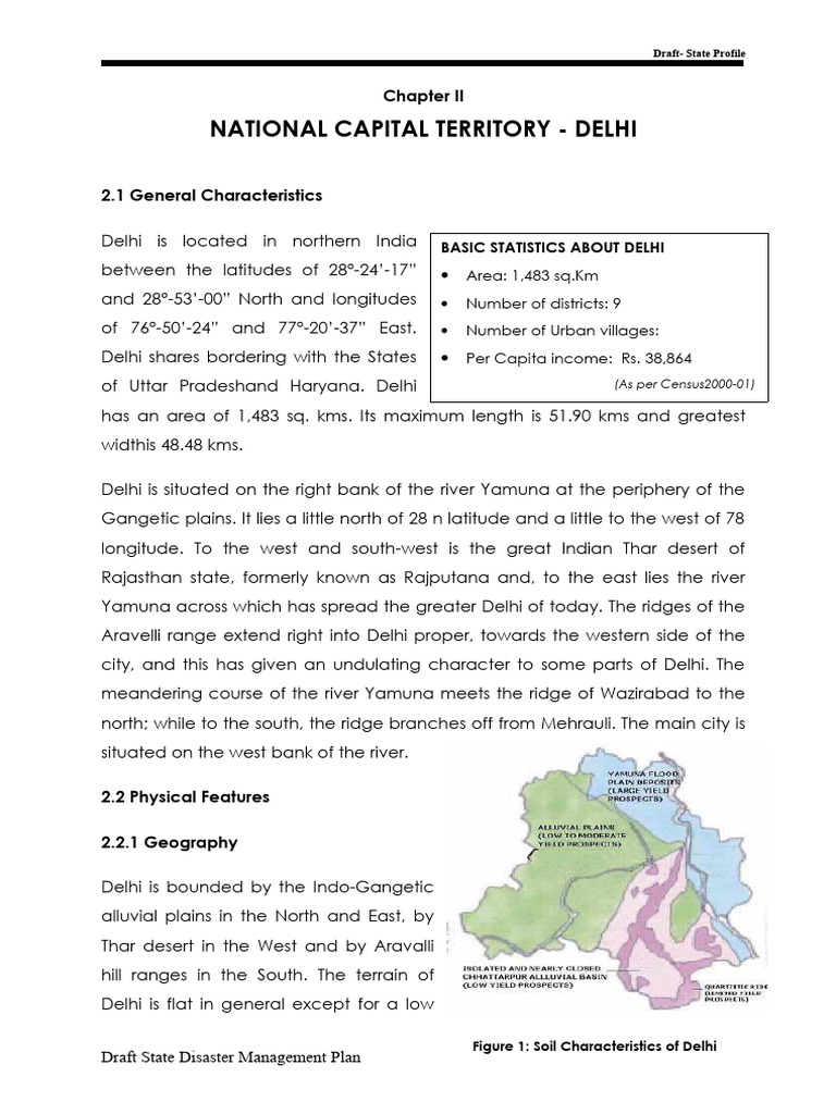 37 150112 Delhi General Characteristics Soil | PDF | Delhi | River