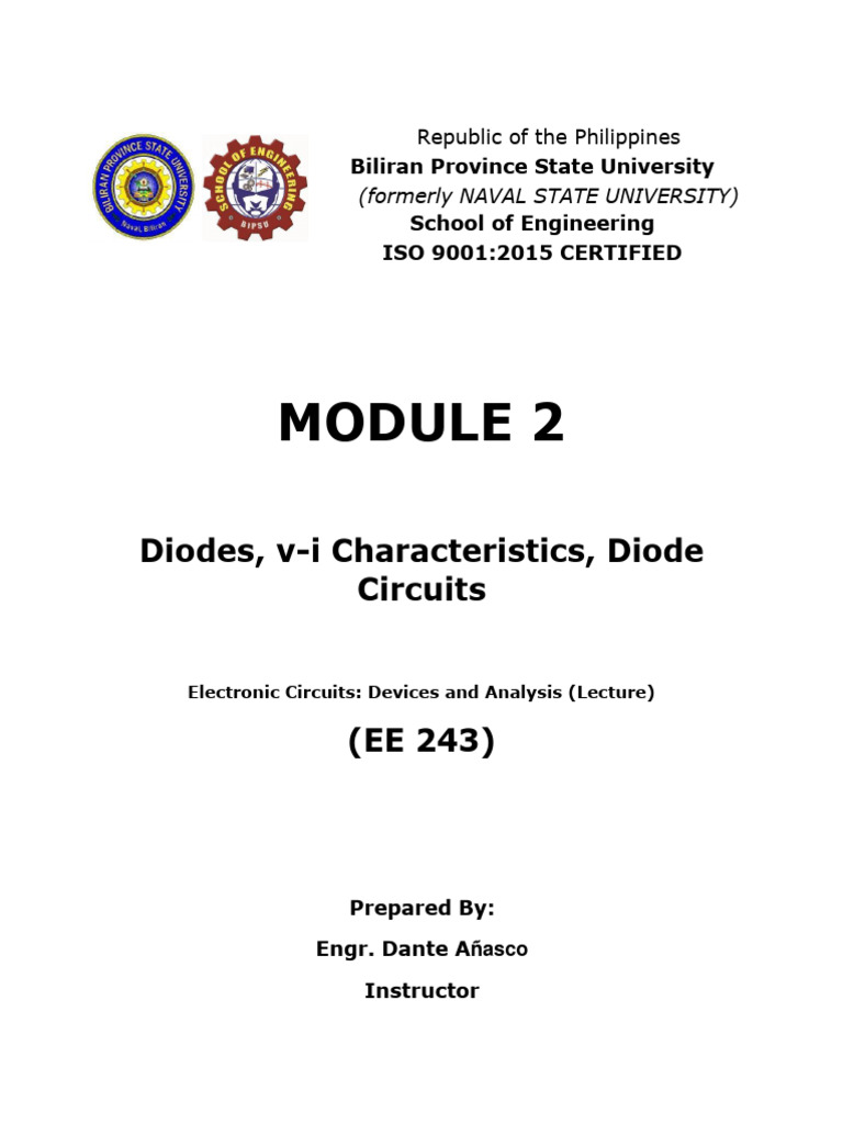 MODULE2-DIODES | PDF | Diode | P–N Junction