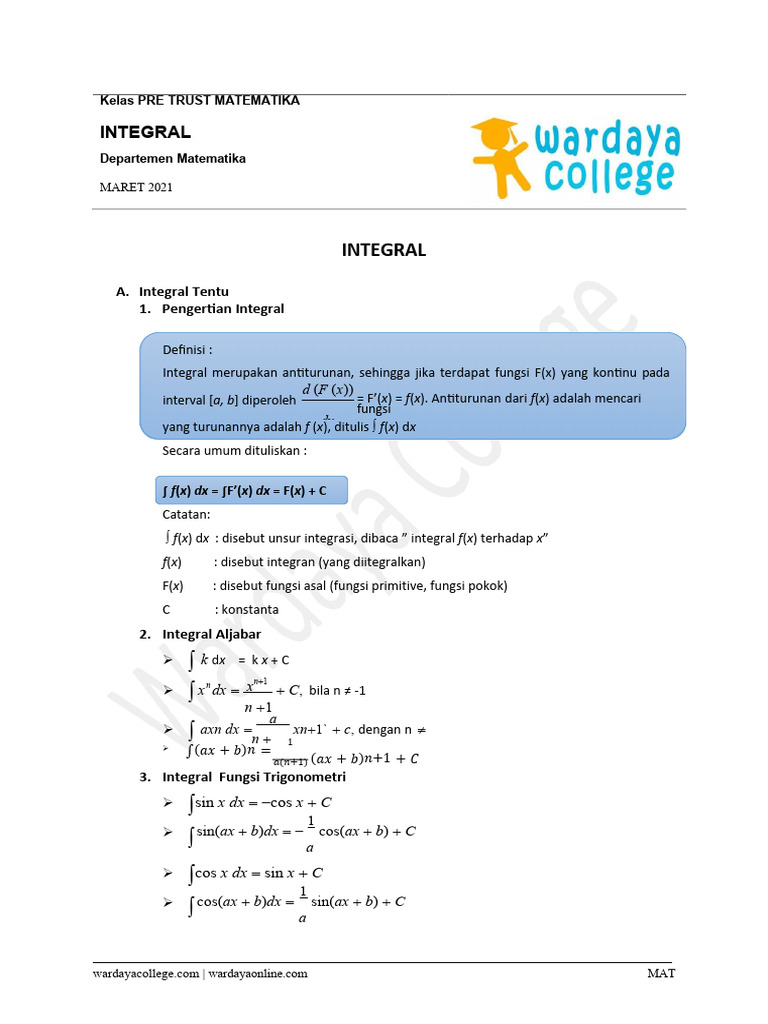MODUL INTEGRAL | PDF