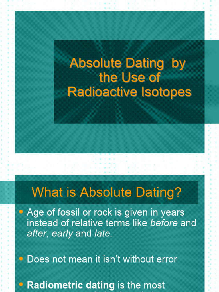 Radiometric Dating | PDF | Radioactive Decay | Isotope