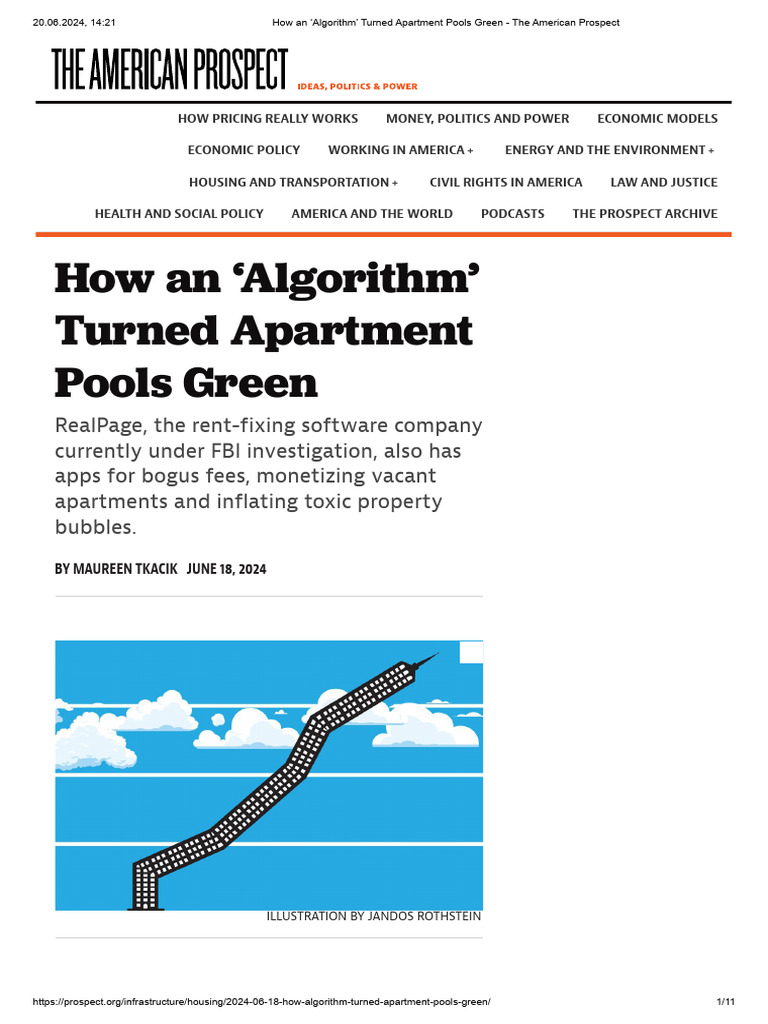 Algorithm's Role in Apartment Rent Hikes | PDF | Debt | Economies