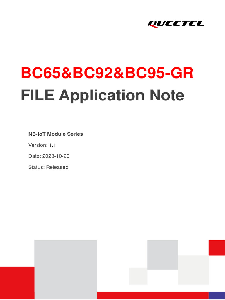 Quectel BC65 BC92 BC95-GR FILE Application Note V1.1 | PDF | Computer File | Pointer (Computer ...