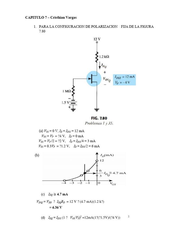Problemas Cap7 | PDF | Ingenieria Eléctrica | Cantidades fisicas