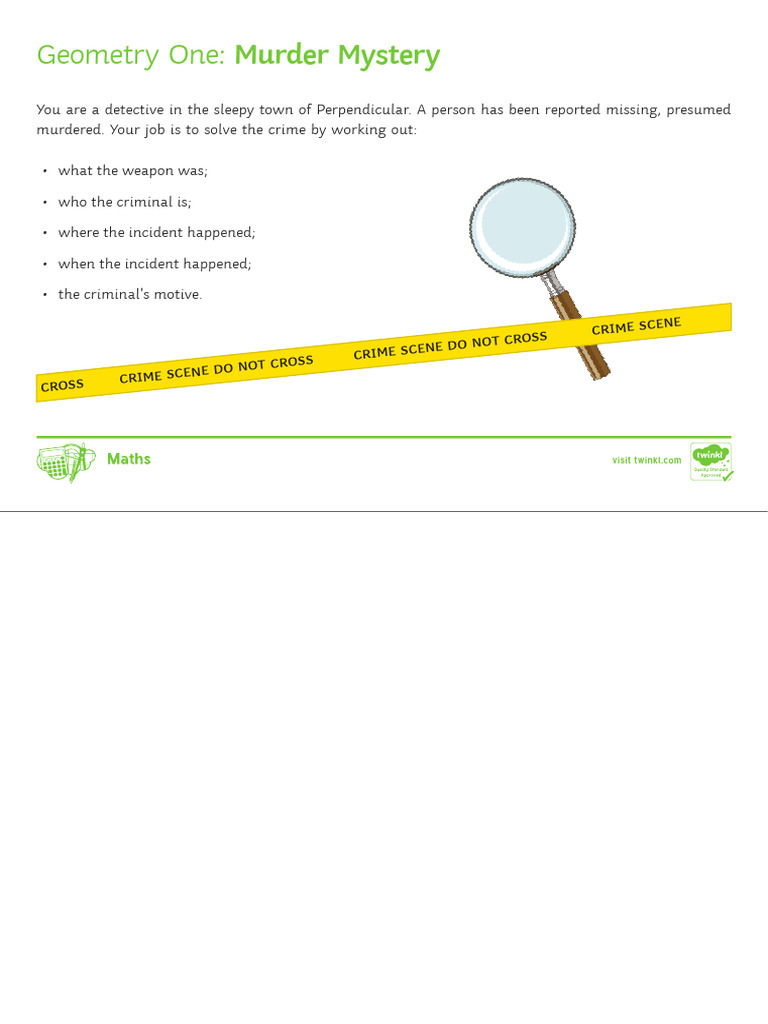 Escape The Room - KS3 Area and Perimeter Exit Ticket | PDF | Area | Euclid