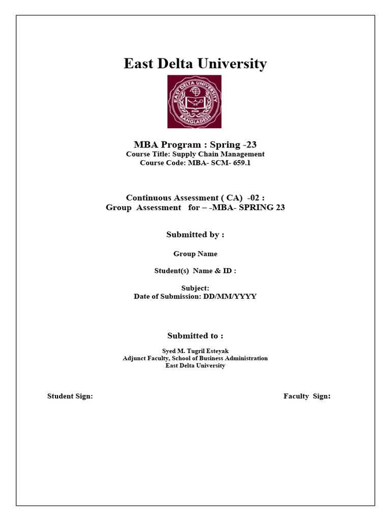 Assingment-Front-Page-Format For CA 02 | PDF | Technology & Engineering