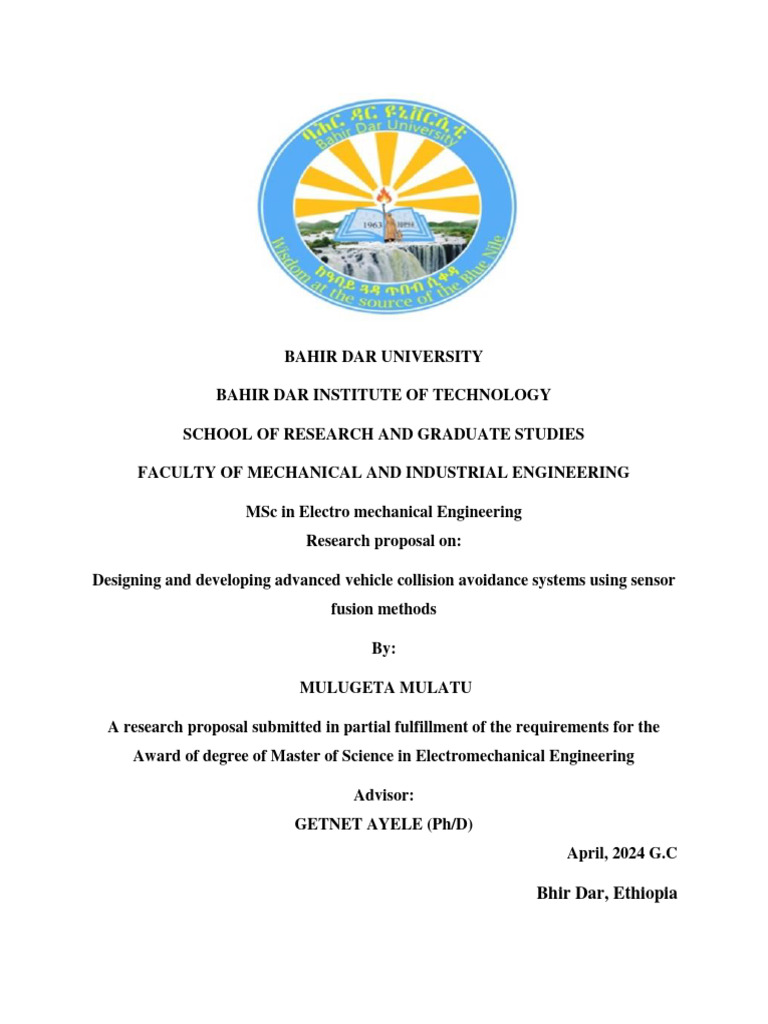 Proposal Sensor Fusion Methods Singed | PDF | Lidar | Kalman Filter