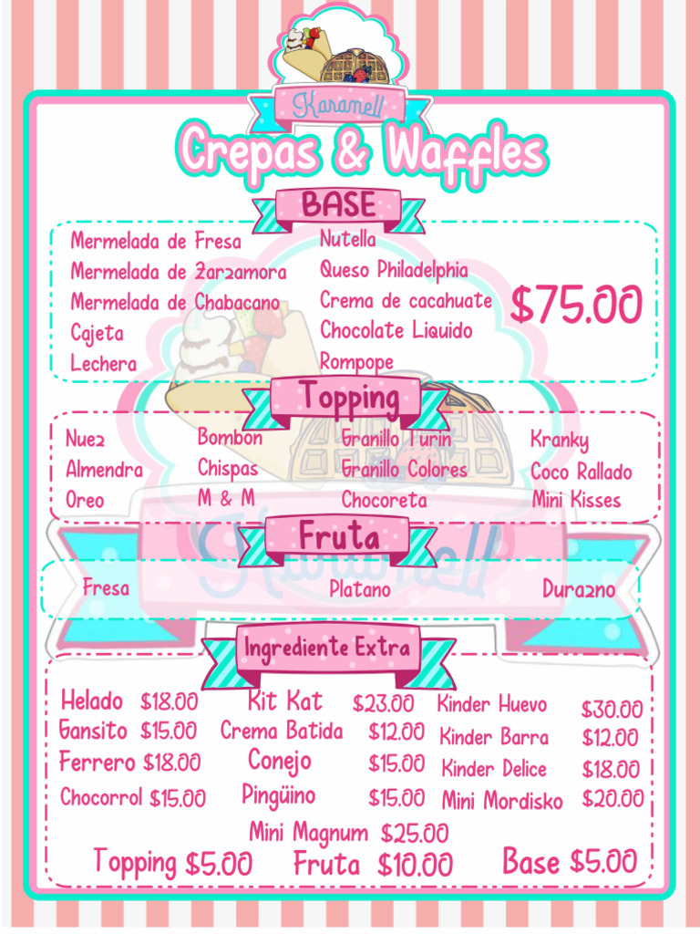 Menu Crepas 2024 | PDF