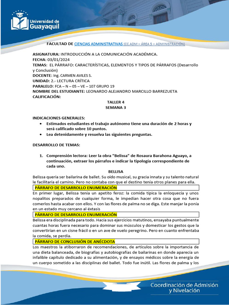 Taller-U3-Clase 9-S5 | PDF