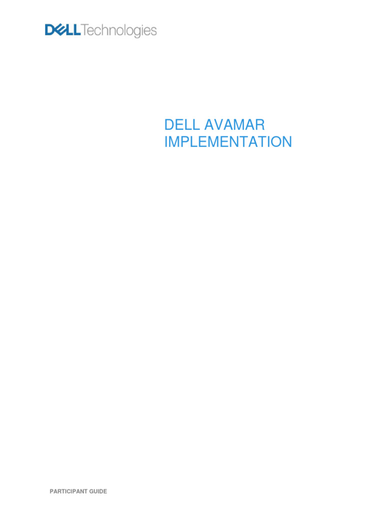 Dell Avamar Implementation | Download Free PDF | Hyper V | Virtual Machine