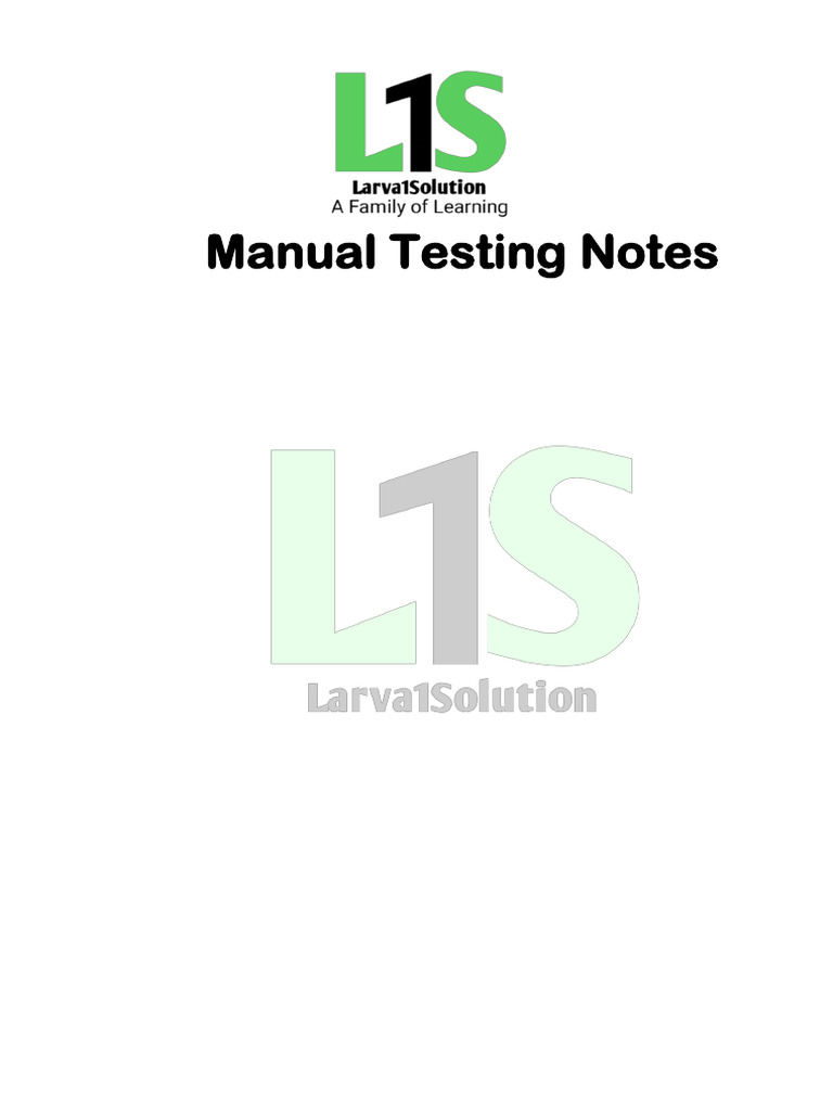 Manual Testing Notes Nov 2022 | PDF | Software Testing | Software ...