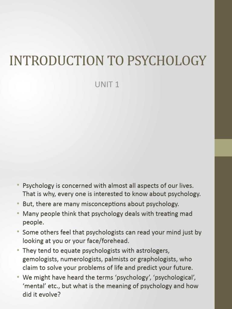 Introduction To Psychology | PDF | Clinical Psychology | Psychology