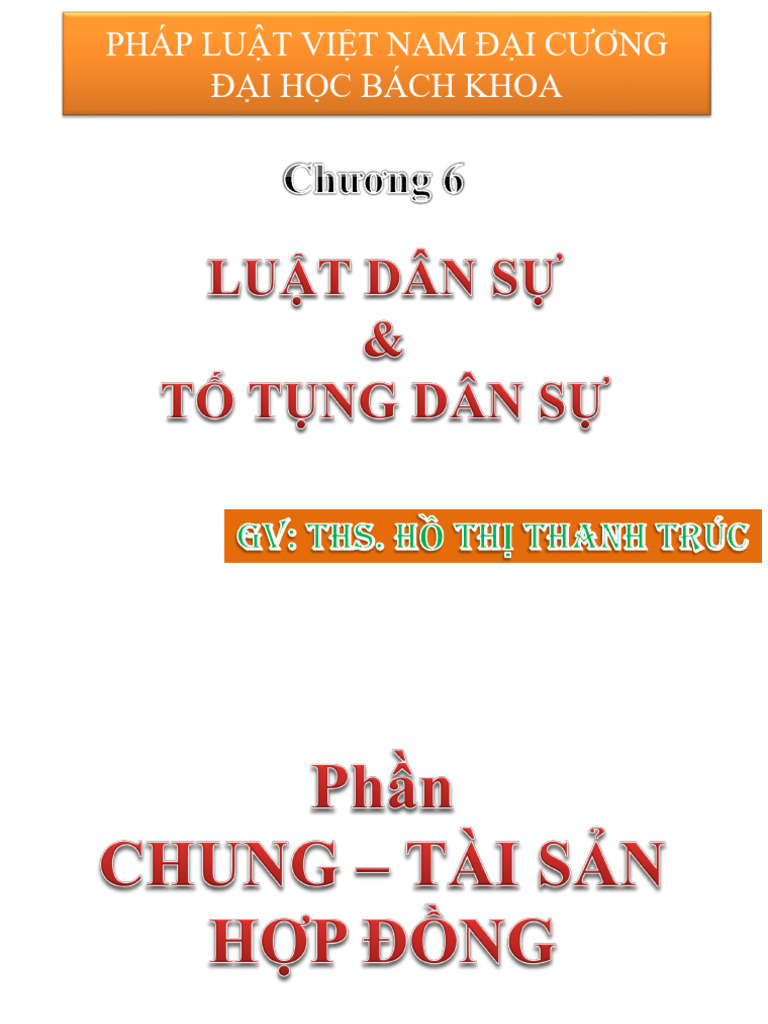 C3 Luat Dan Su TTDS | PDF