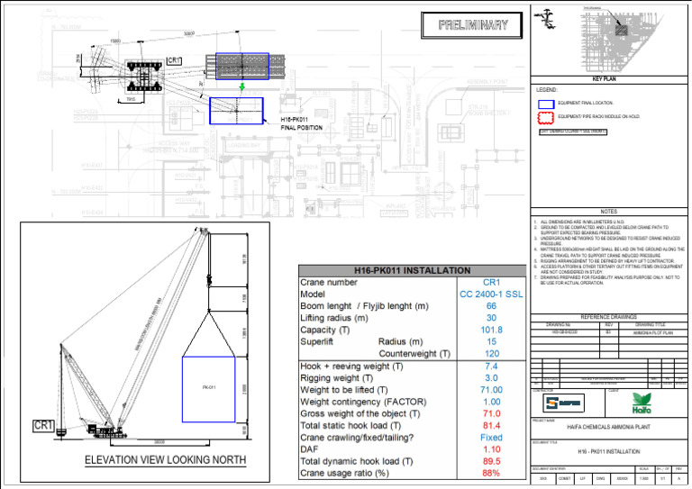 Ammonia Plant Plot Plan and Details | PDF | Crane (Machine) | Civil ...