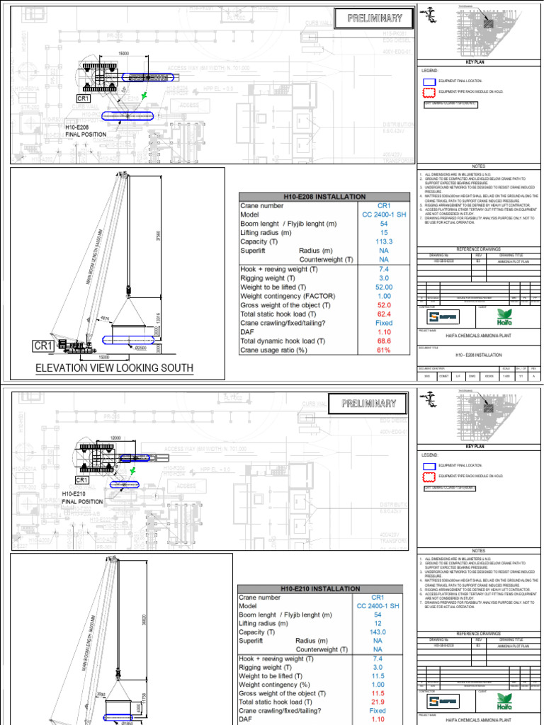 INSTALLATION SCHEME | PDF | Crane (Machine) | Equipment