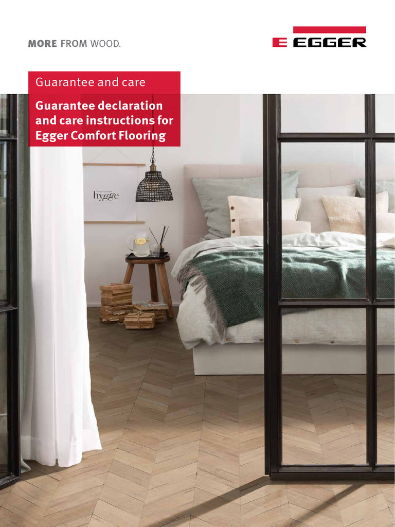 EGGER Comfort Flooring Guarantee Guide | PDF | Vacuum Cleaner | Chair