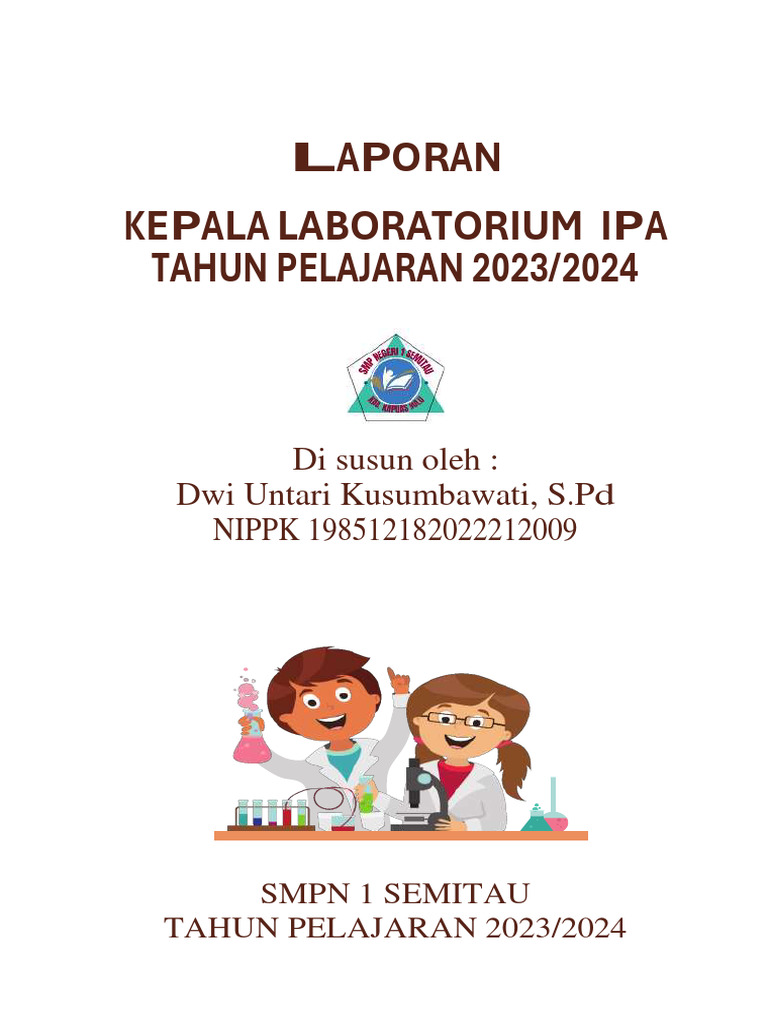 Laporan Kepala Laboratorium IPA SMP | PDF | Sains & Matematika