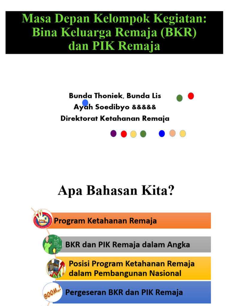 Ketahanan Remaja: Program BKR dan PIK | PDF