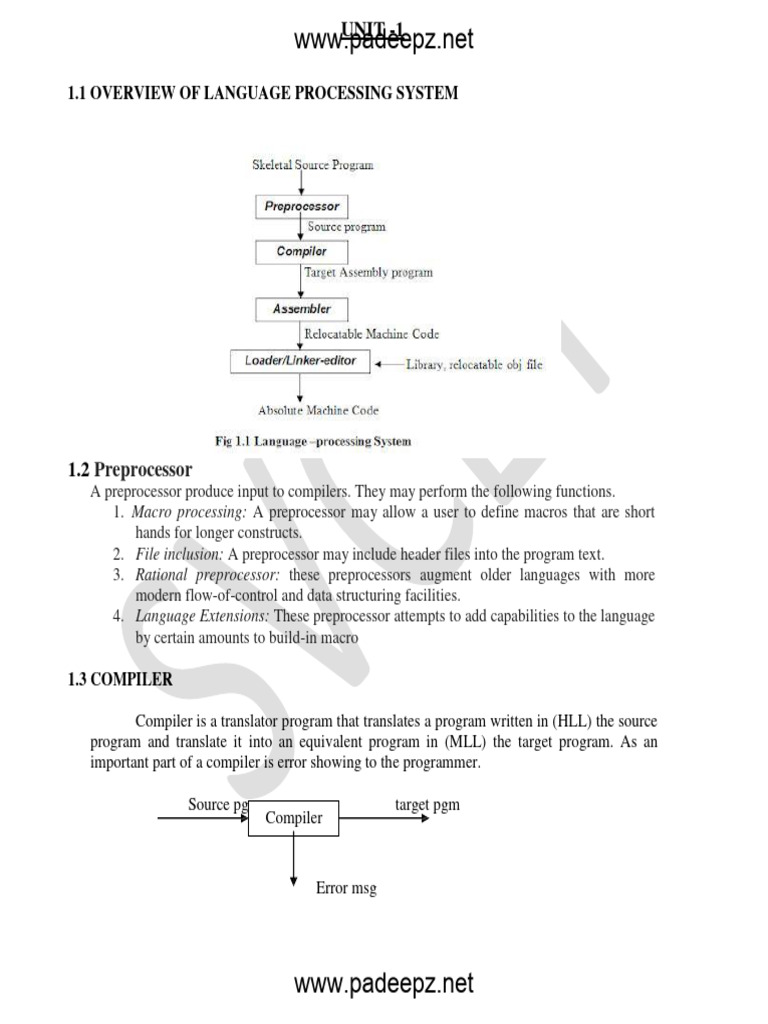 CS8602 Notes Compiler Design | PDF | Parsing | Computer Program CS8602 Notes Compiler Design | PDF | Parsing | Computer Program